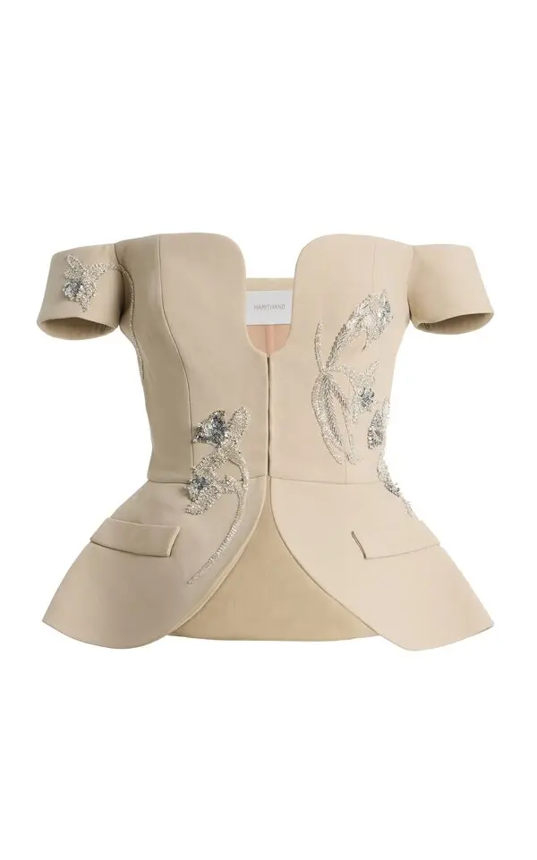 HARITHAND Roxana Silk-blend Top