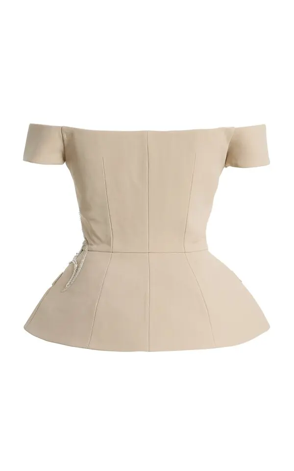 HARITHAND Roxana Silk-blend Top