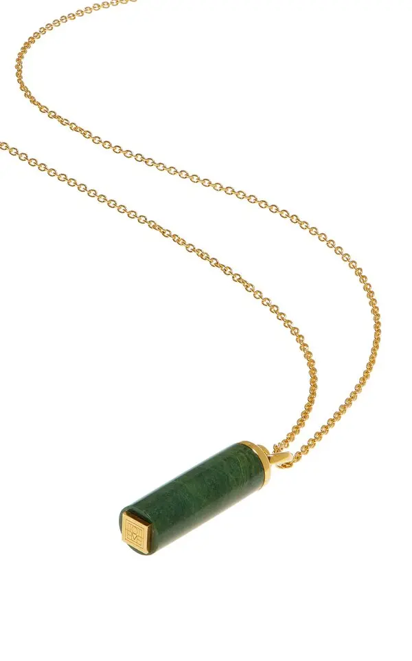 TOTEME Jade Drop Necklace