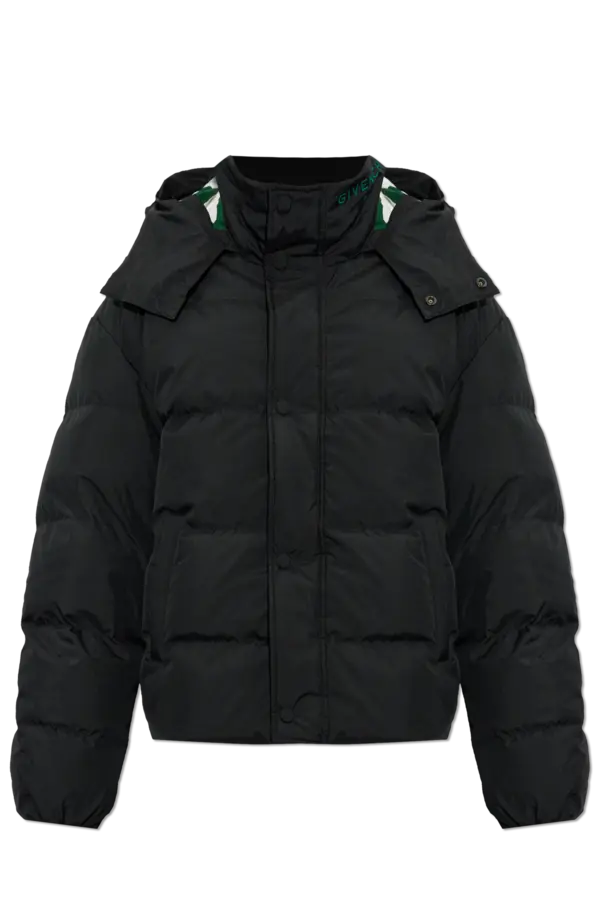Givenchy Down Jacket With Detachable Hood - Black