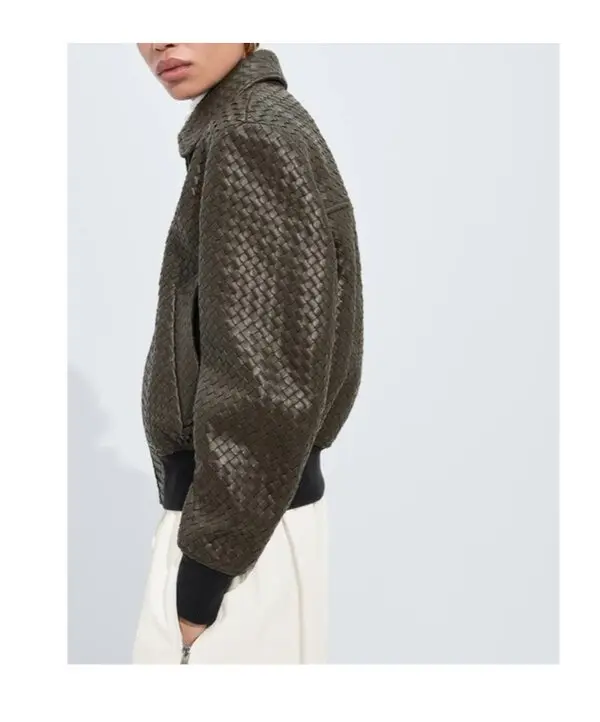 Bottega Veneta Small Intrecciato Leather Blouson