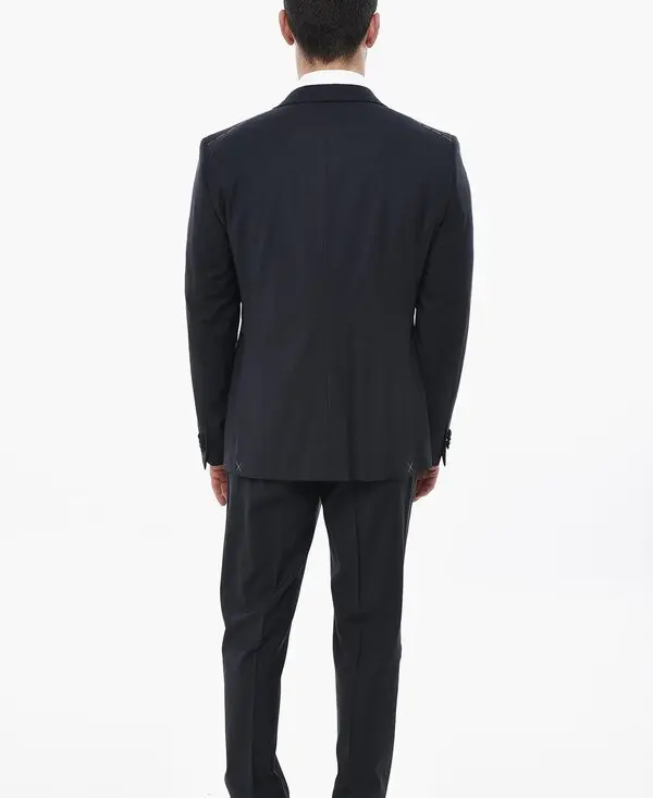 Corneliani Satin-lapel Three-piece Suit