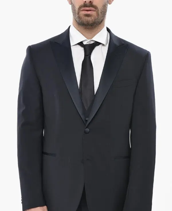 Corneliani Satin-lapel Three-piece Suit