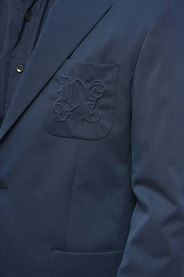 Palm Angels Two-button Logo Blazer