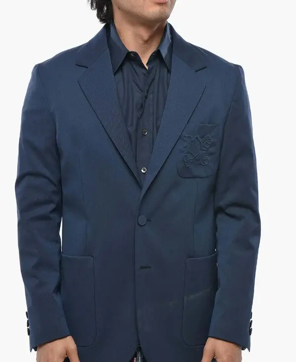 Palm Angels Two-button Logo Blazer