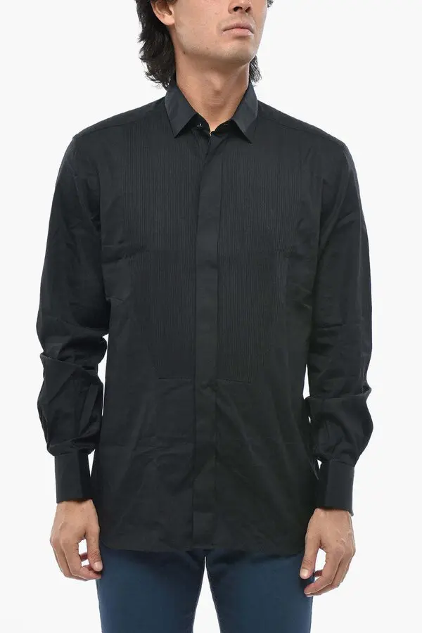 Corneliani Tuxedo Shirt With Cufflinks