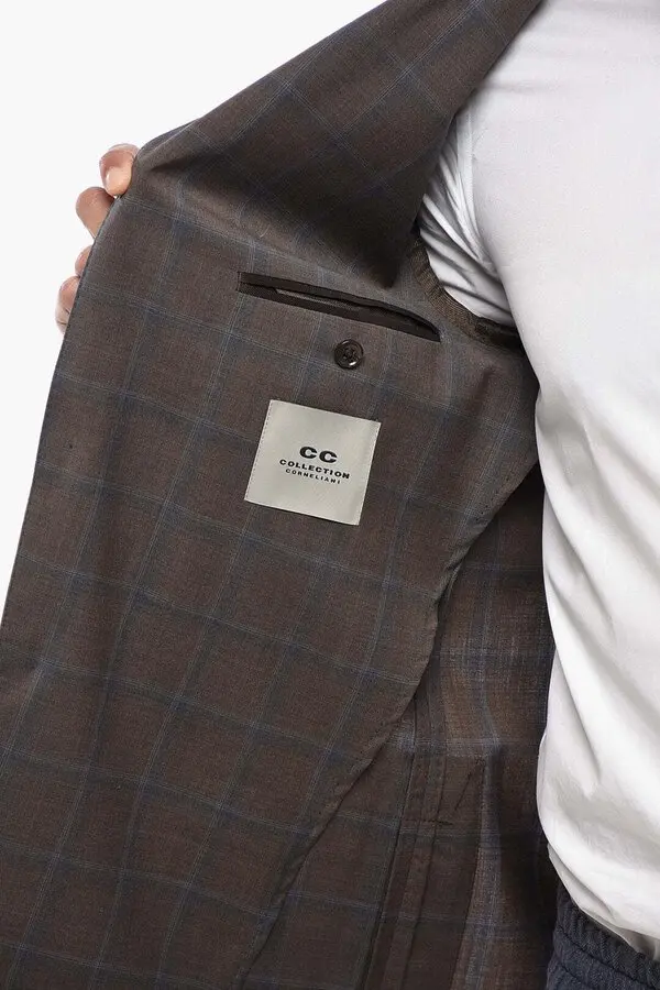Corneliani Plaid-pattern Single-breasted Blazer