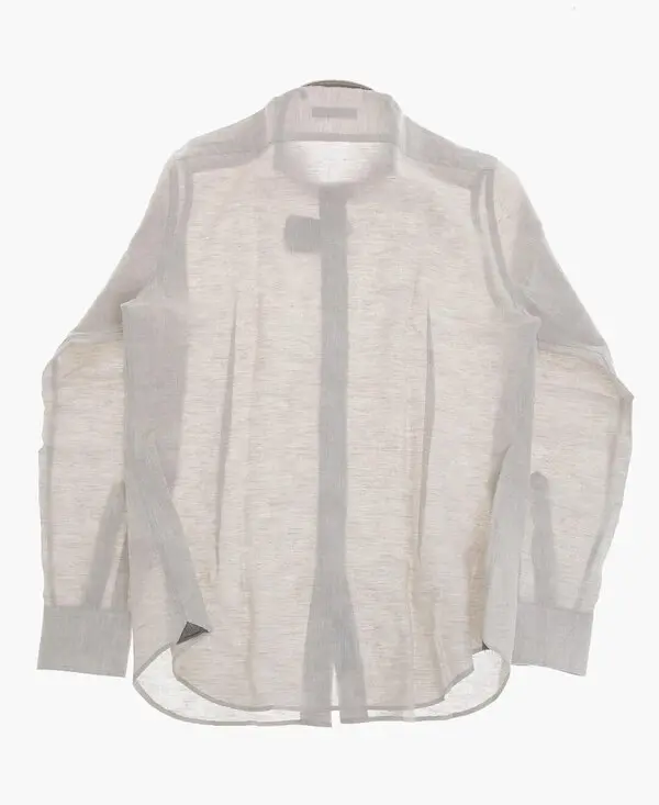 Corneliani Linen French-collar Shirt