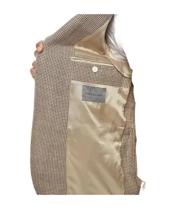 Corneliani Houndstooth-pattern Blazer - Beige