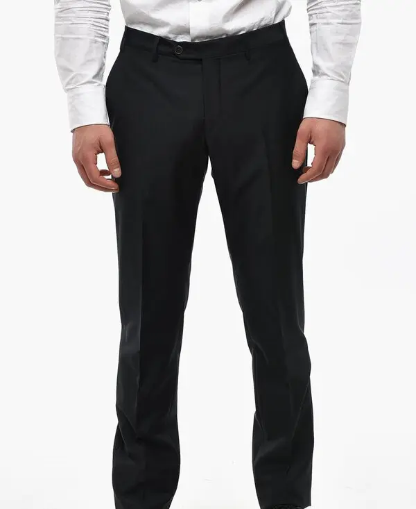 Corneliani Satin-lapel Virgin-wool Suit