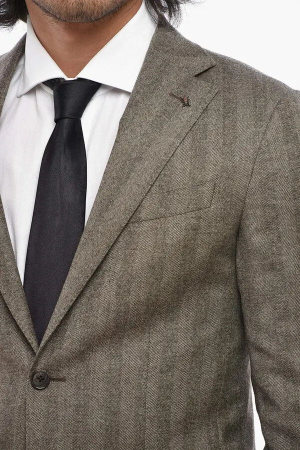 Corneliani Herringbone Single-breasted Blazer