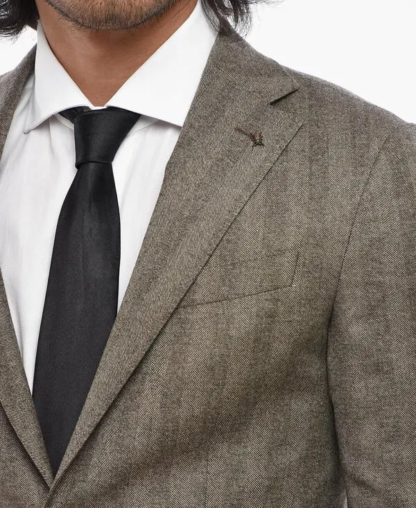 Corneliani Herringbone Single-breasted Blazer