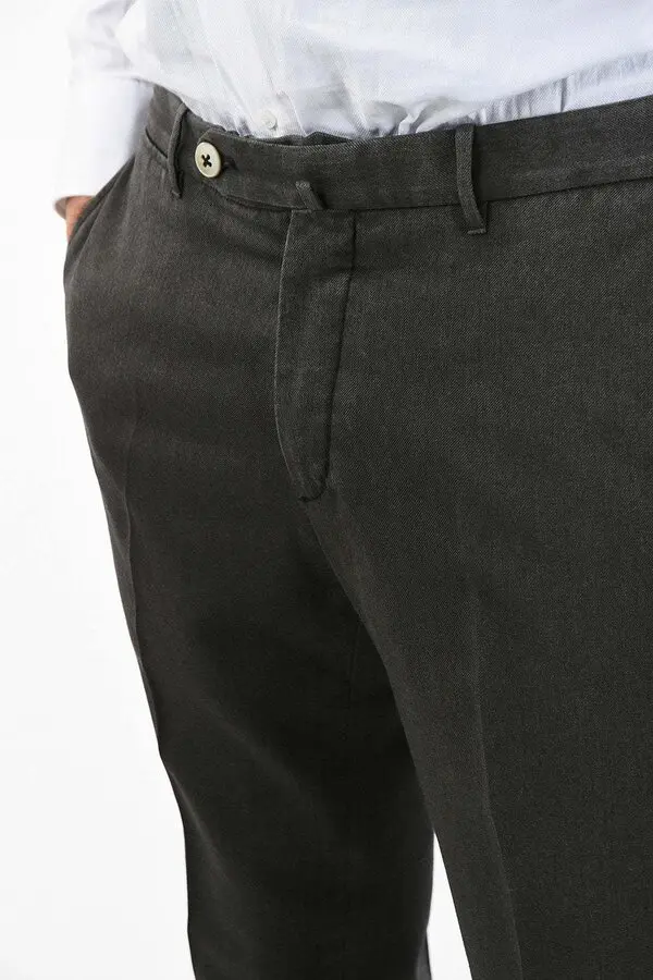 Corneliani Pleated Wool Chino Trousers