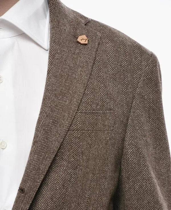 Corneliani Herringbone Unlined Blazer