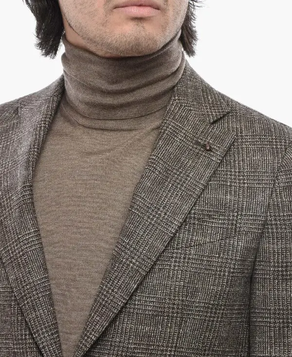 Corneliani Check-pattern Flap-pocket Blazer