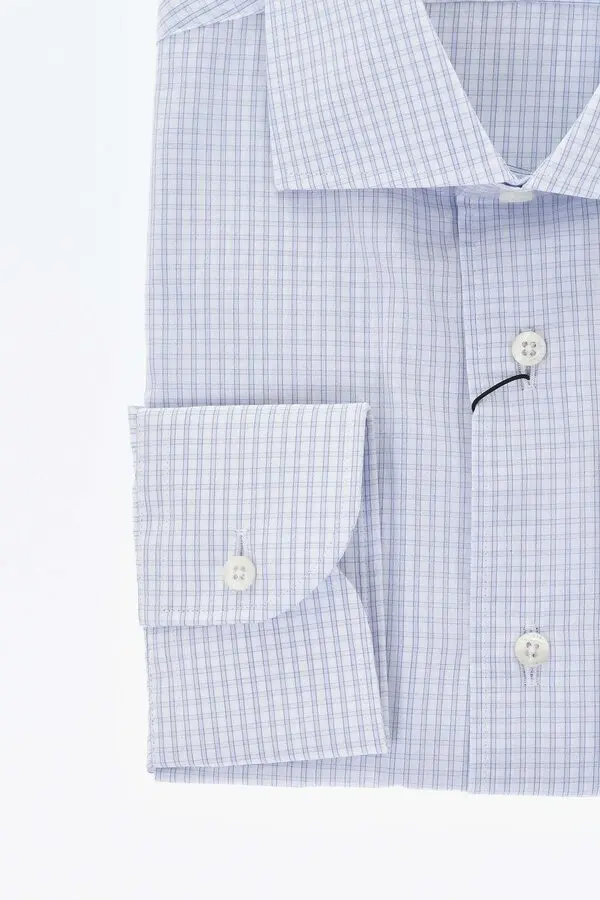 Corneliani Awning-stripe French-collar Shirt