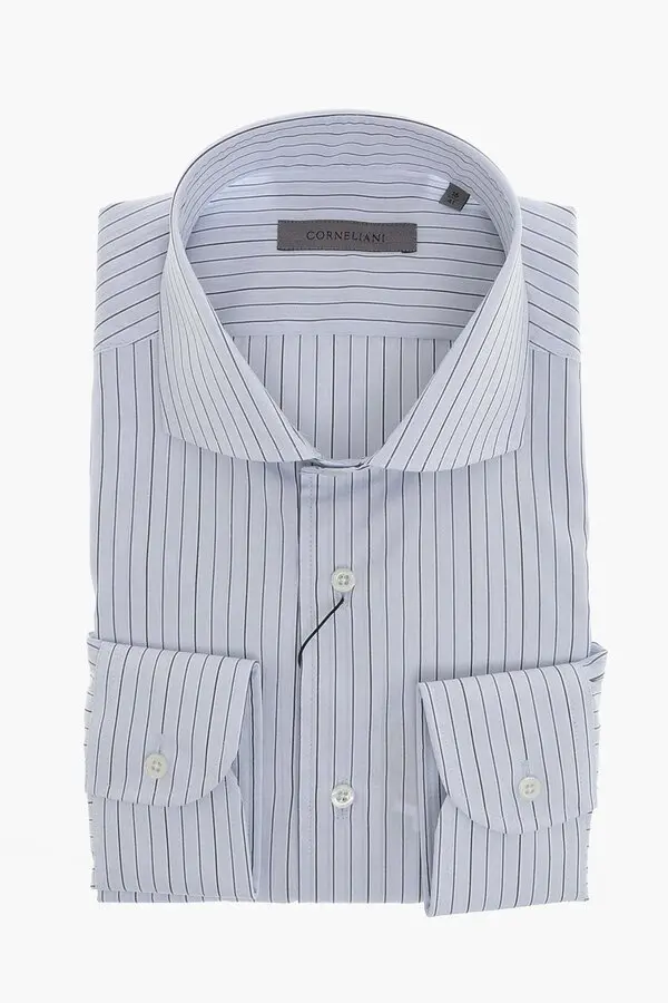 Corneliani Striped Long-sleeve Shirt