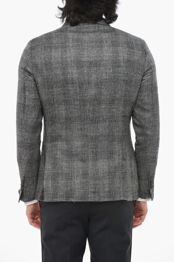 Corneliani Unlined District Check Blazer
