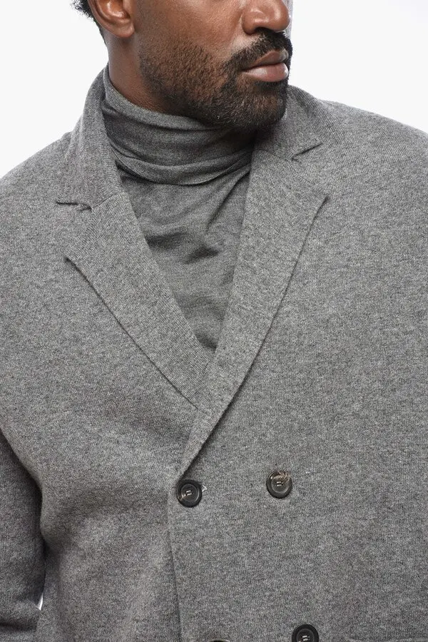 Malo Knit Double-breasted Blazer