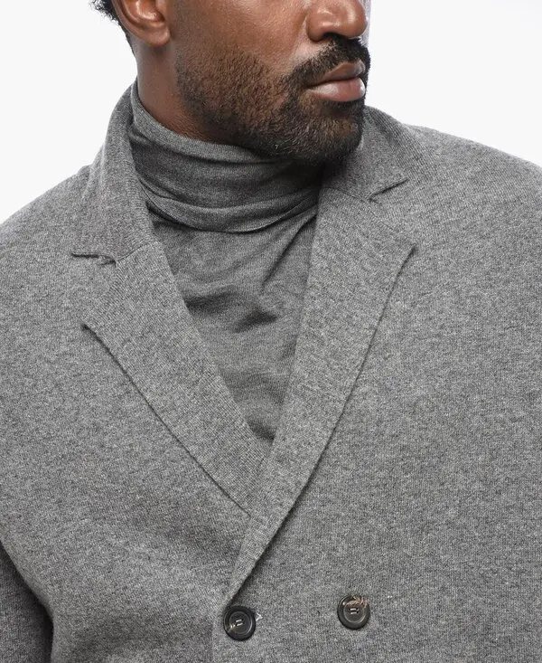 Malo Knit Double-breasted Blazer
