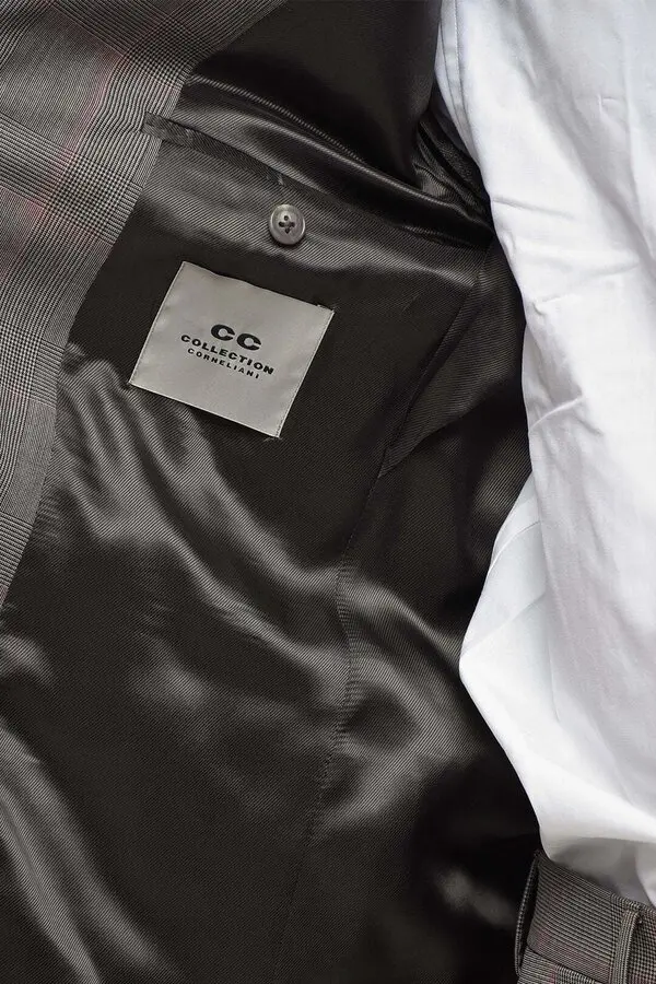 Corneliani District Check Virgin Wool Suit