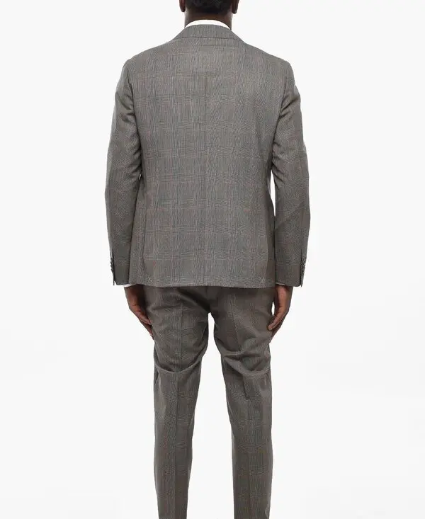 Corneliani District Check Virgin Wool Suit
