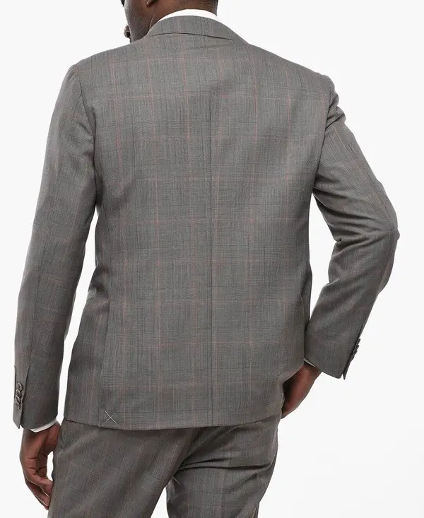 Corneliani District Check Virgin Wool Suit