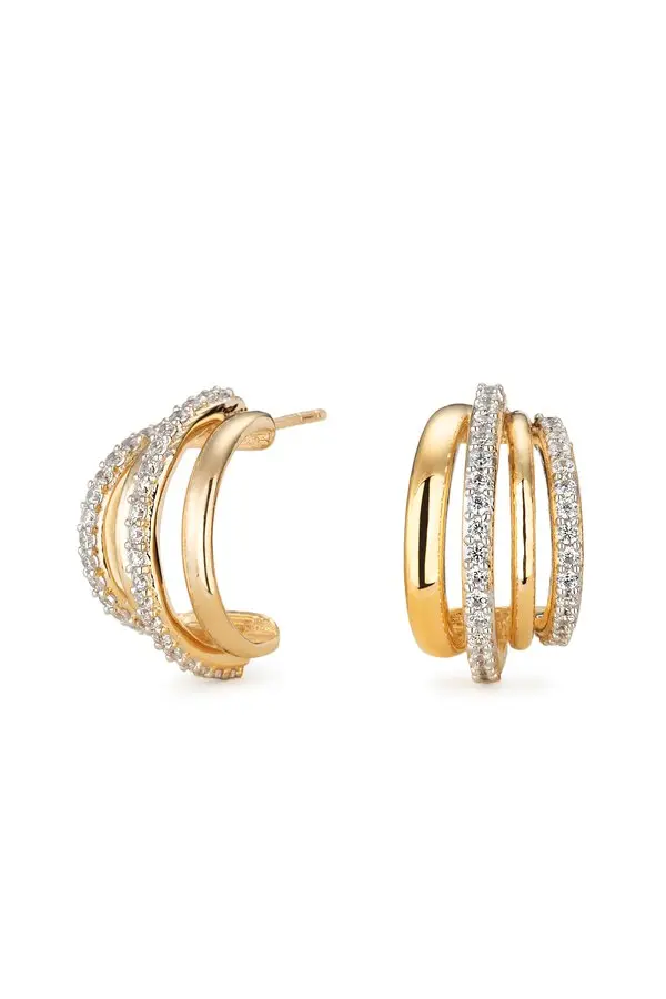 AARIA LONDON Mallorca Triple Hoop Earrings