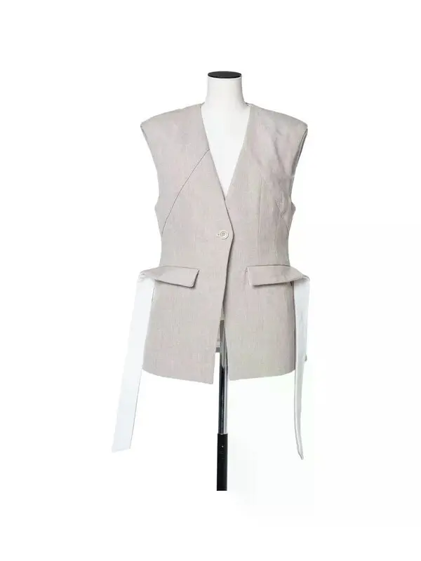 MULLER OF YOSHIOKUBO Mélange-effect Single-breasted Waistcoat