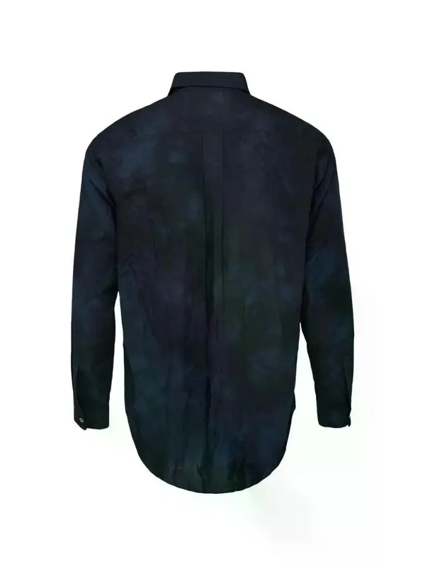 Comme Des Garçons Tie-dye Long-sleeve Shirt - Blue