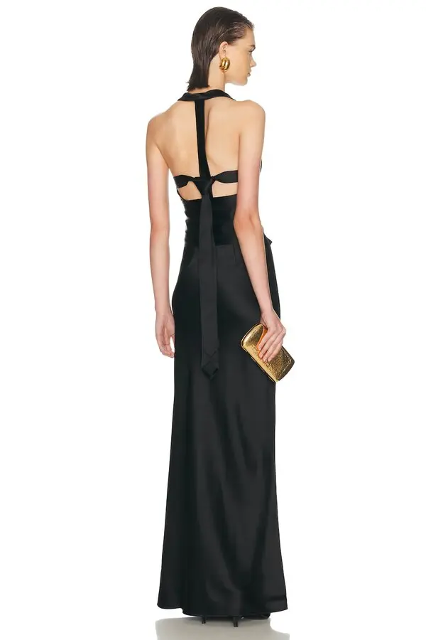 Christopher Esber Reyer Satin Tie Gown