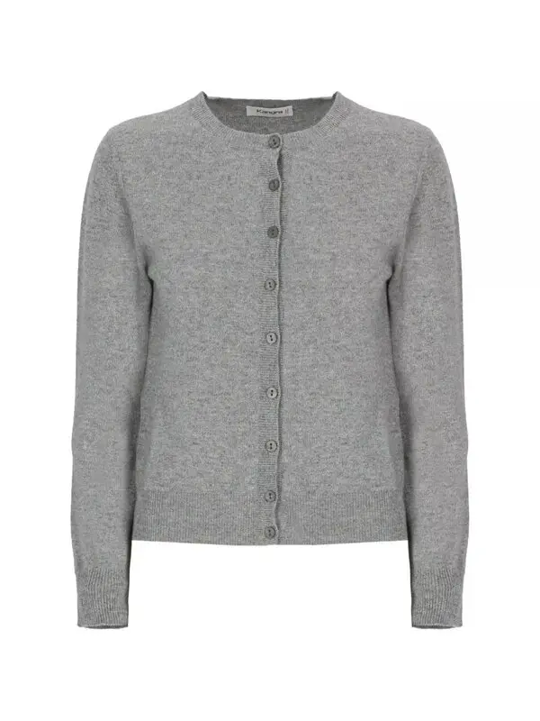 KANGRA Fine-knit Button-up Cardigan