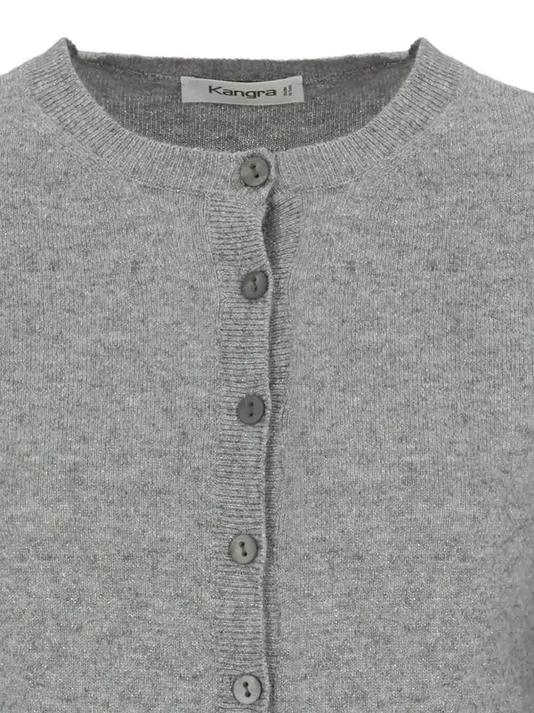 KANGRA Fine-knit Button-up Cardigan