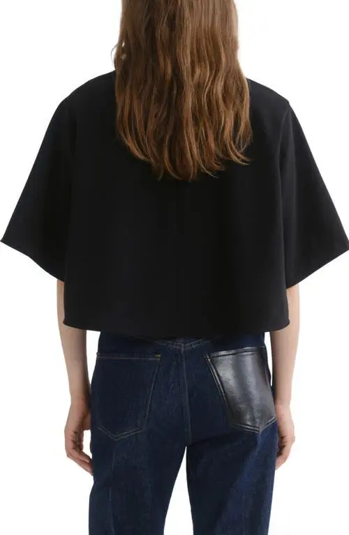 AGOLDE Rom Mock Neck Cape Top