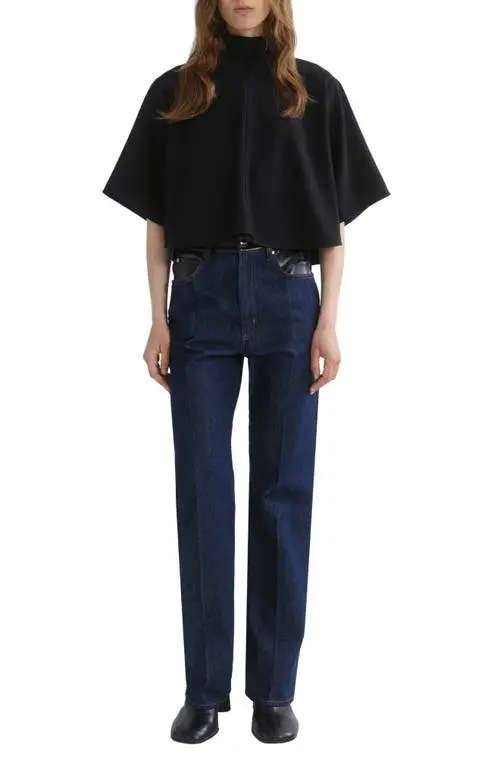 AGOLDE Rom Mock Neck Cape Top