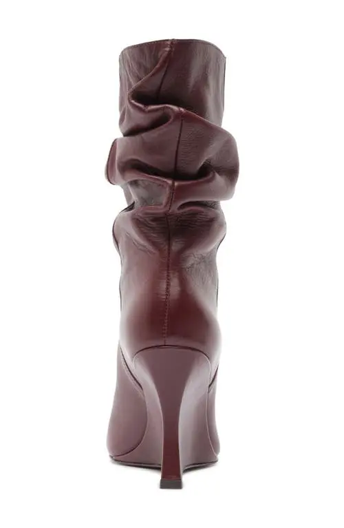 AREZZO Cara Slouch Wedge Bootie - Fresh Ruby