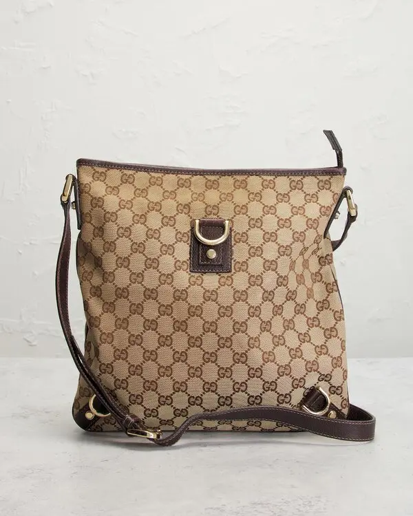 FWRD RENEW Gucci Abbey Flat Messenger Bag