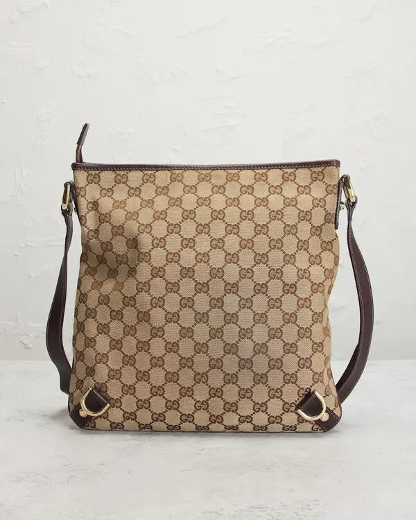 FWRD RENEW Gucci Abbey Flat Messenger Bag