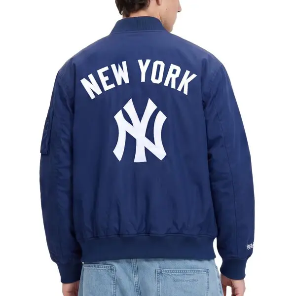 Mitchell & Ness Mlb New York Yankees Dodgers Bomber Jacket Asia Sizing