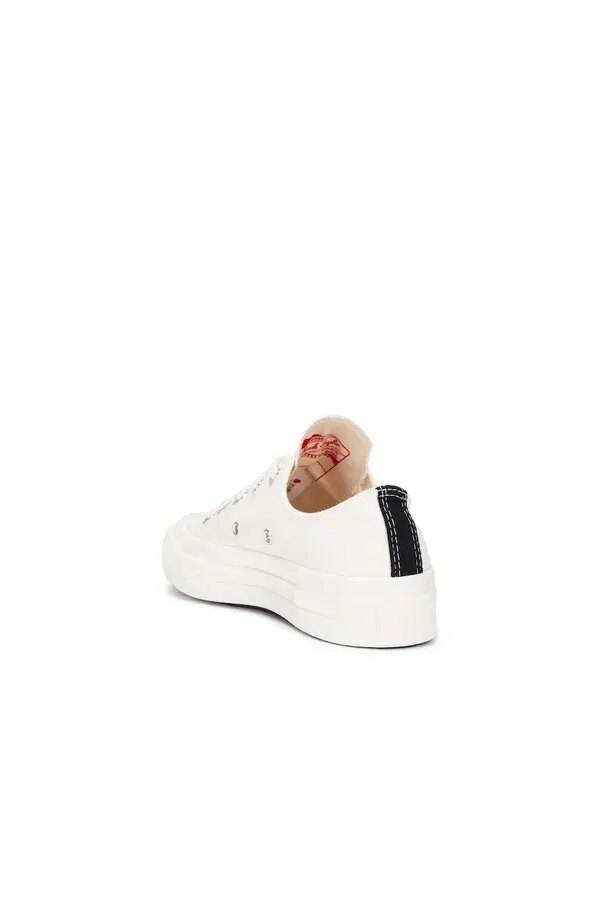Play Comme Des Garcon Small Red Heart Low Top Sneaker