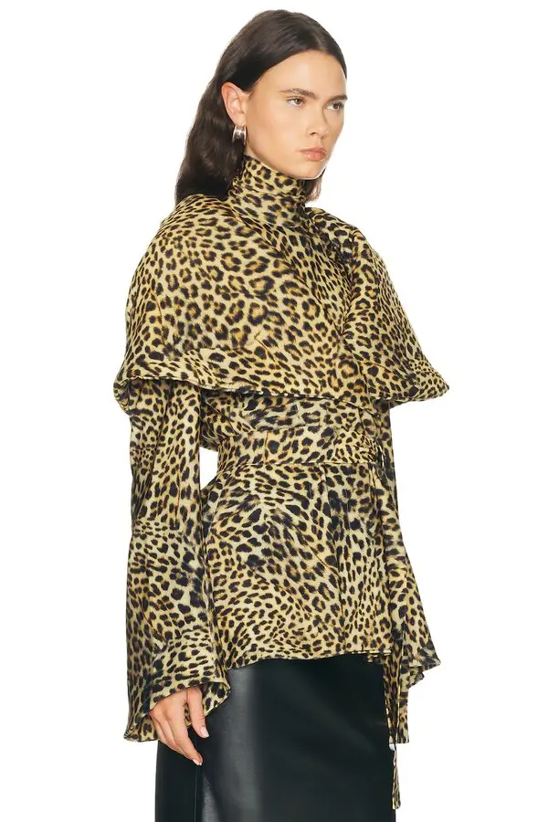 Norma Kamali Shawl Collar Peplum Jacket