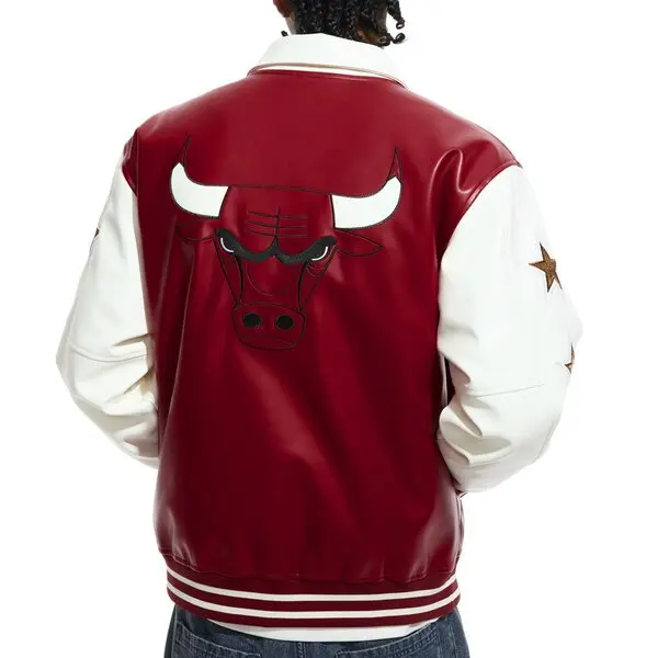 Mitchell & Ness Chicago Bulls Bomber Jacket Asia Sizing