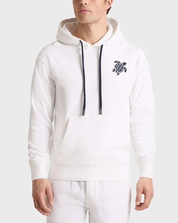 Vilebrequin Organic Cotton Hoodie Big Turtle Embroidery Sweater Marta