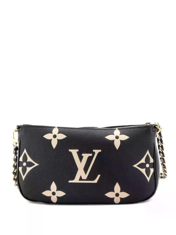 LOUIS VUITTON Multi Pochette Accessoires Bicolor Monogram Empreinte Giant Crossbody Bag