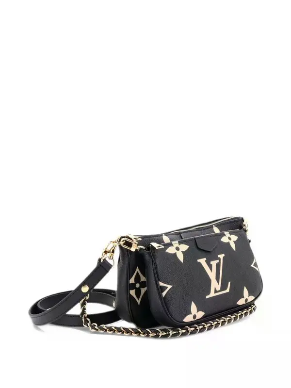 LOUIS VUITTON Multi Pochette Accessoires Bicolor Monogram Empreinte Giant Crossbody Bag