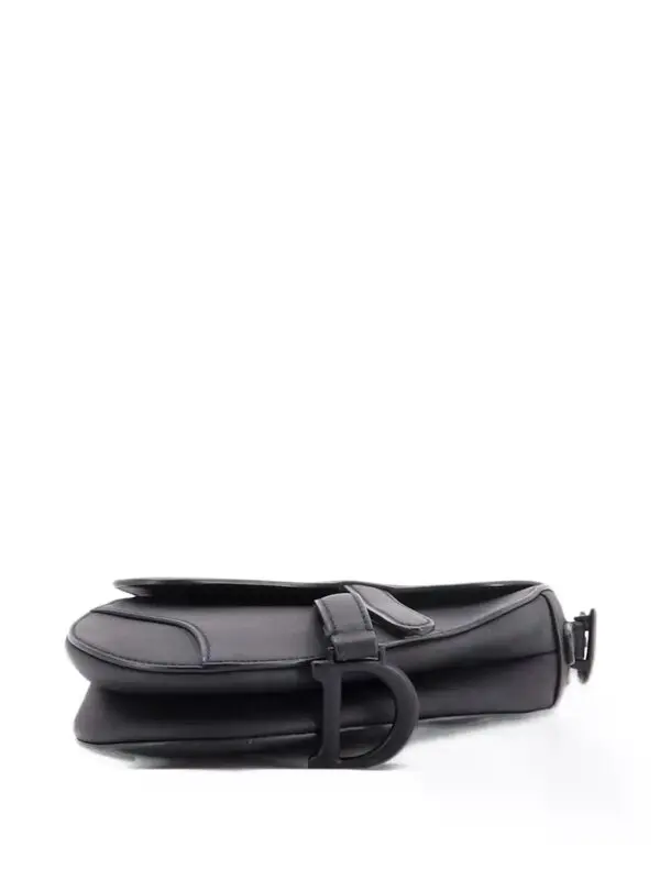 Dior Ultra Matte Saddle Handbag Leather Mini Shoulder Bag