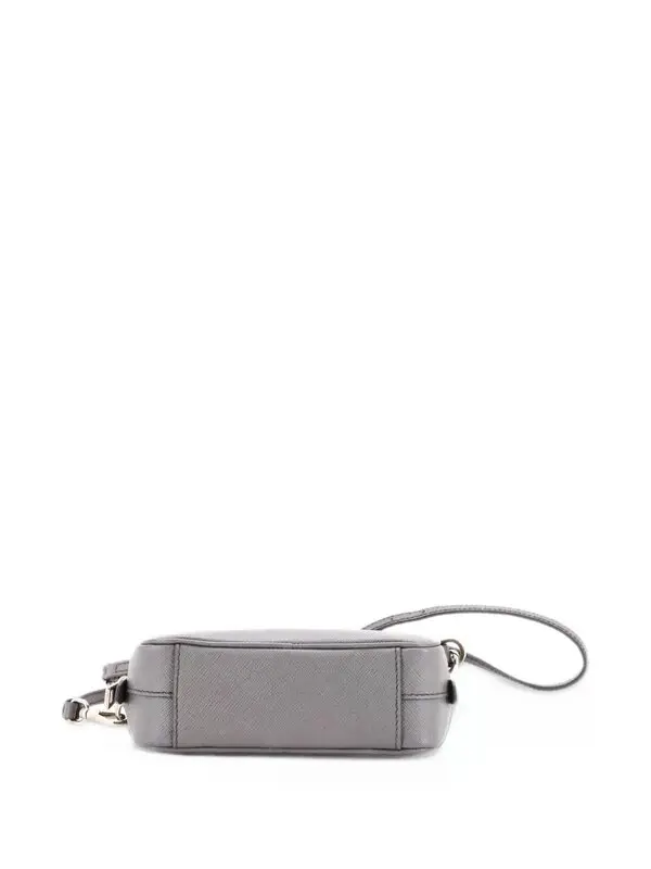 Prada Zip Saffiano Leather Mini Crossbody Bag
