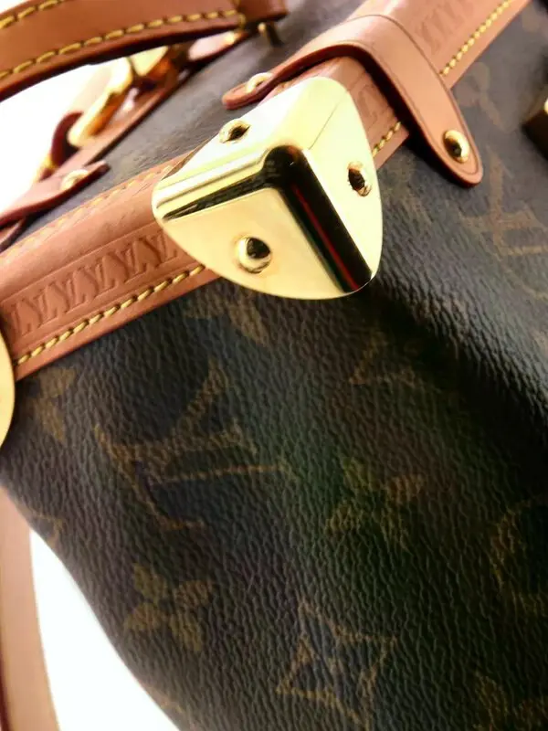 LOUIS VUITTON Side Trunk Handbag Monogram Canvas Mm Satchel