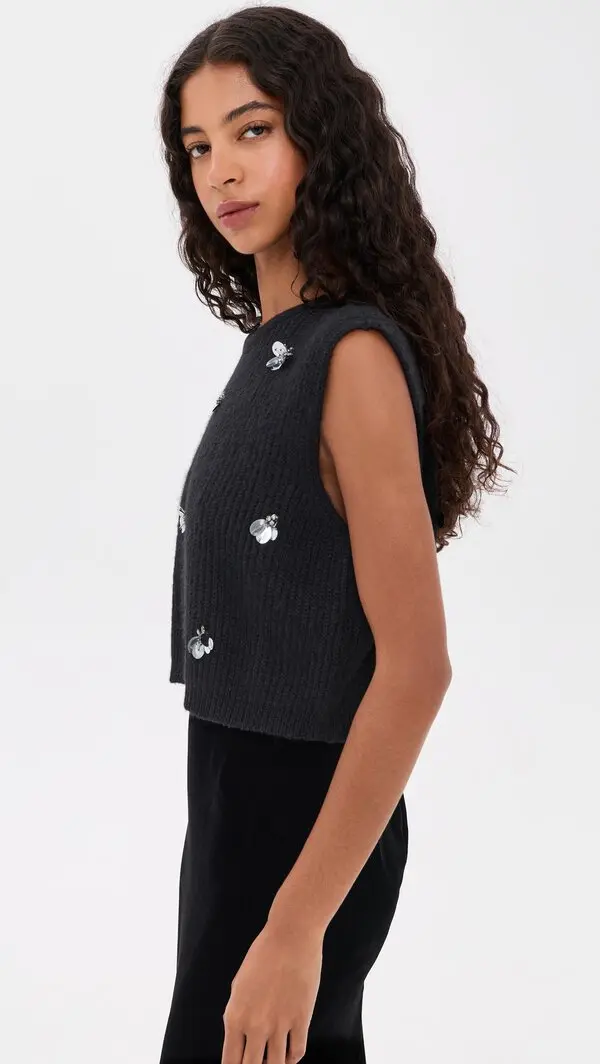 The Great. The Embellished Sweater Vest