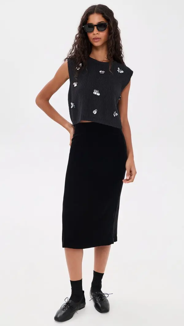 The Great. The Embellished Sweater Vest